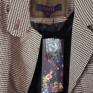 Neslay | Jackets & Coats | Neslay Brown Blazer Size | Poshmark